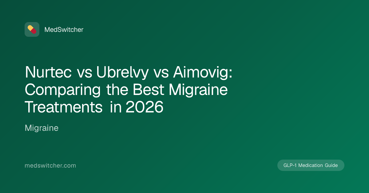 Nurtec vs Ubrelvy vs Aimovig: Comparing the Best Migraine Treatments in ...