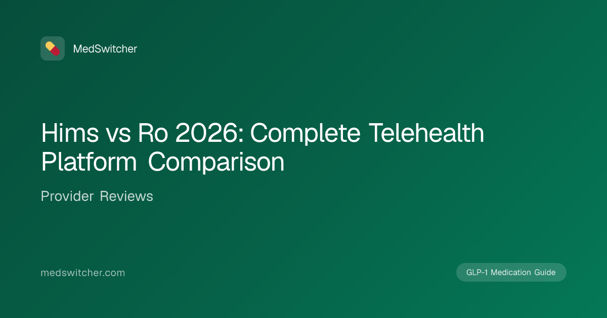 Hims vs Ro 2026: Complete Telehealth Platform Comparison | MedSwitcher