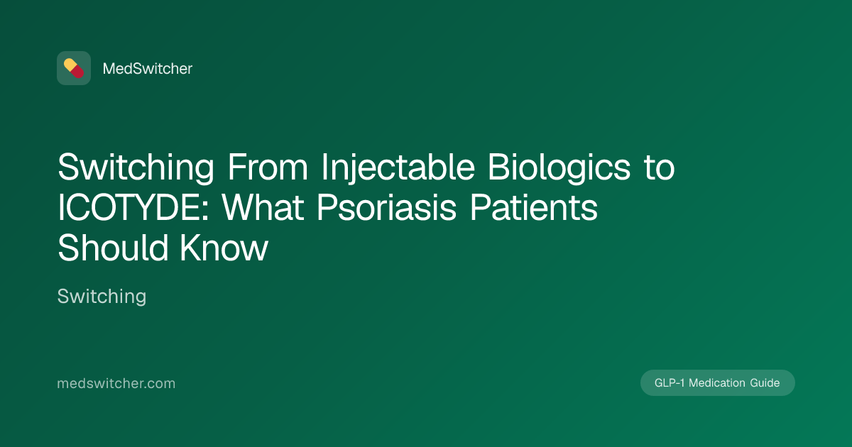 Switching From Injectable Biologics to ICOTYDE: What Psoriasis Patients ...