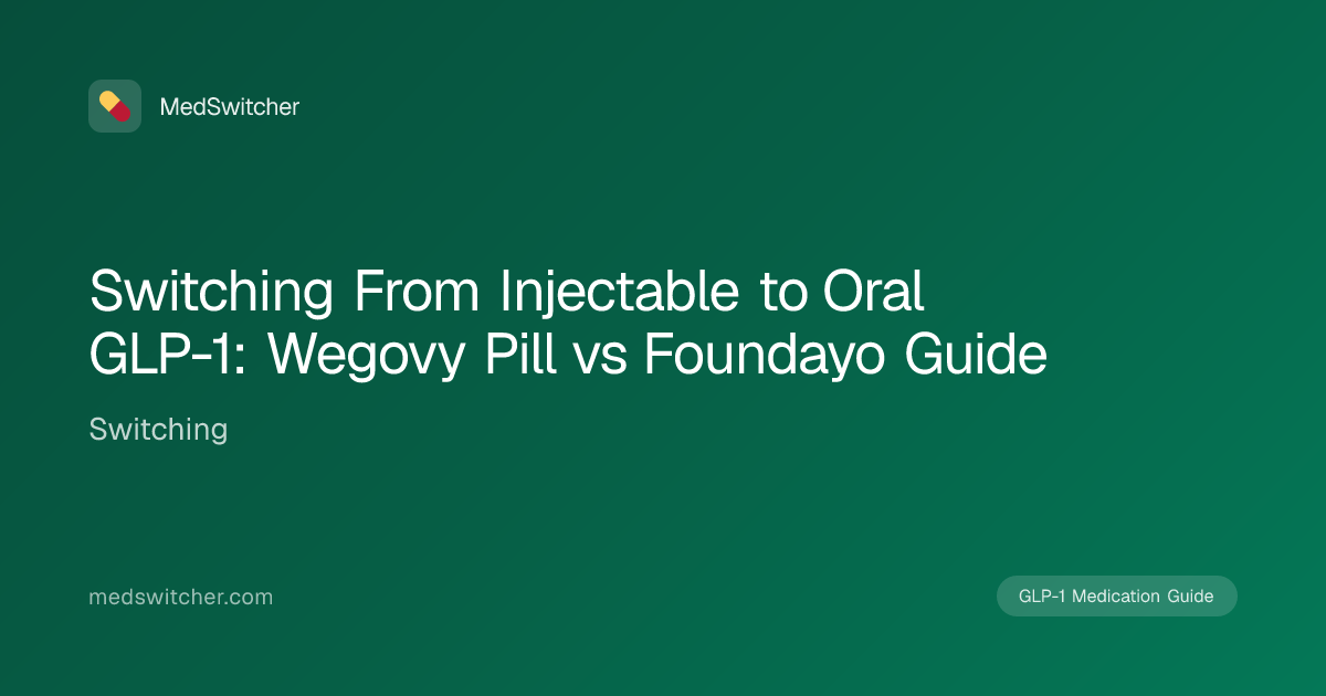 Switching From Injectable to Oral GLP-1: Wegovy Pill vs Foundayo Guide ...
